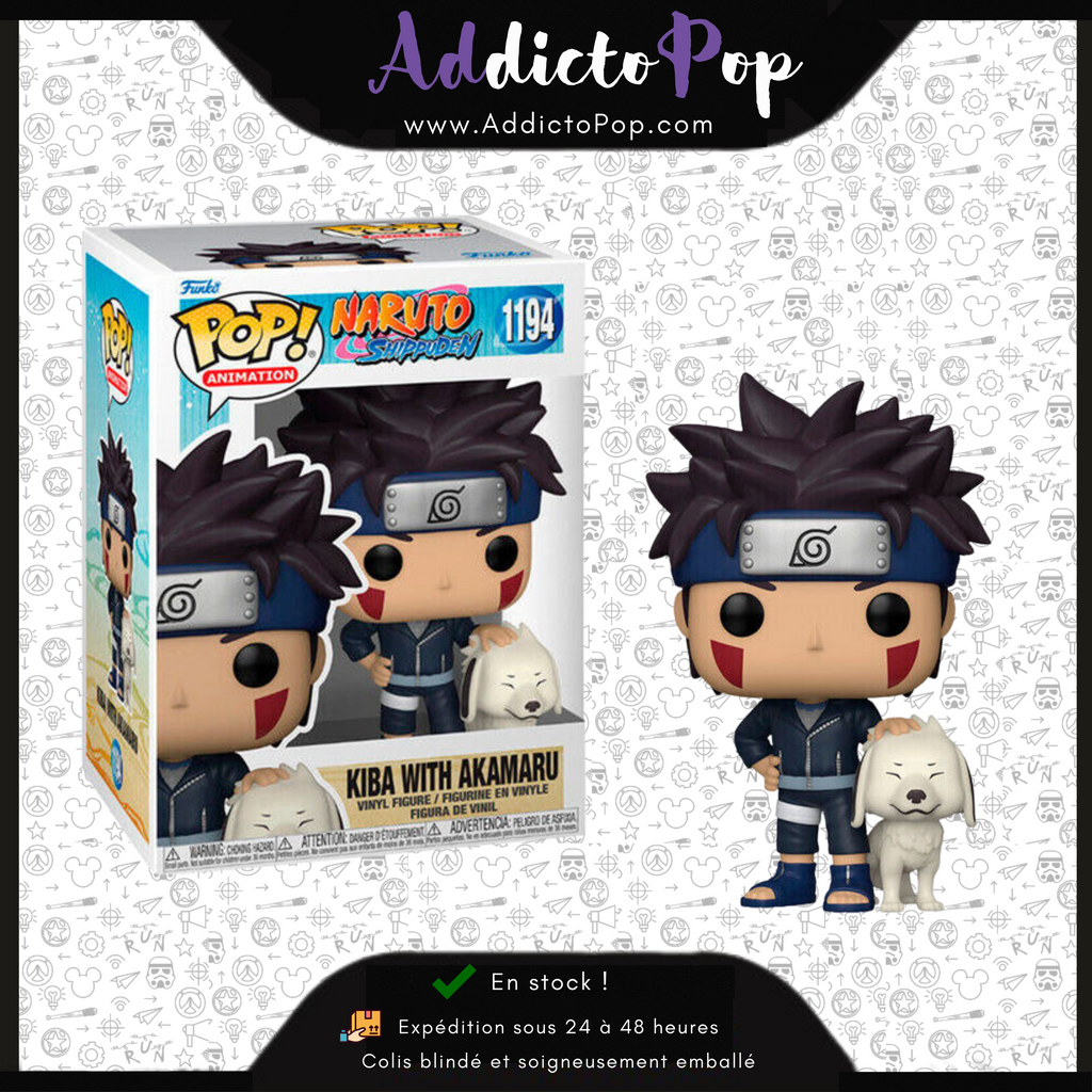 Funko Pop! Naruto Shippuden [1194] - Kiba with Akamaru – AddictoPop