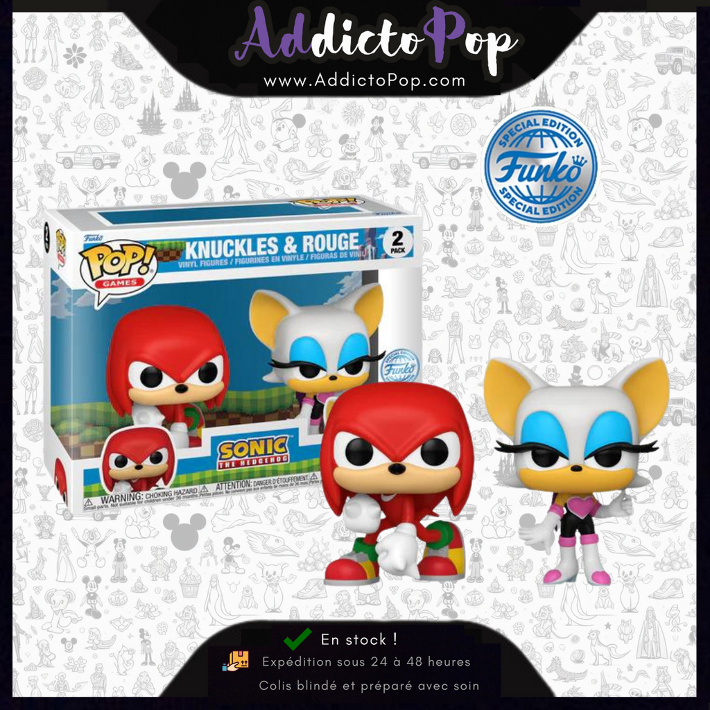 Funko Pop! Sonic The Hedgehog [2-Pack] - Knuckles & Rouge (Special Edi – AddictoPop