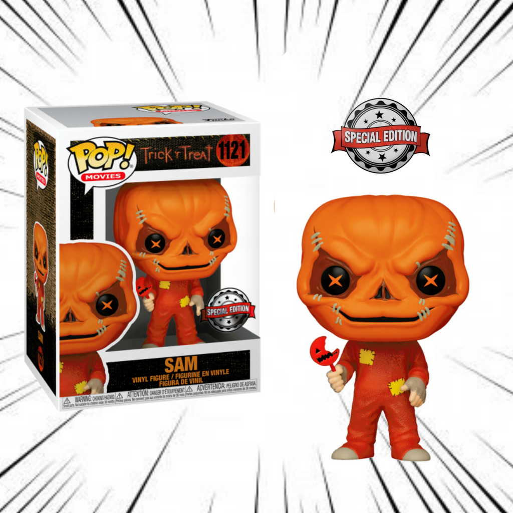 Funko Pop Trick r Treat 1121 Unmasked Sam with Lollipop Special AddictoPop