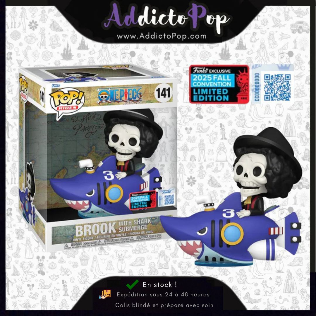 Funko Pop! One Piece [141] - Brook with Shark Submerge (2025 Fall Conv