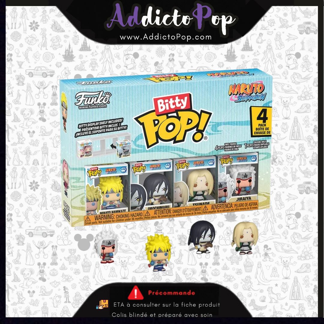 Funko Bitty Pop! Naruto Shippuden [4-Pack] - Minato Namikaze 🕓[ETA:02/