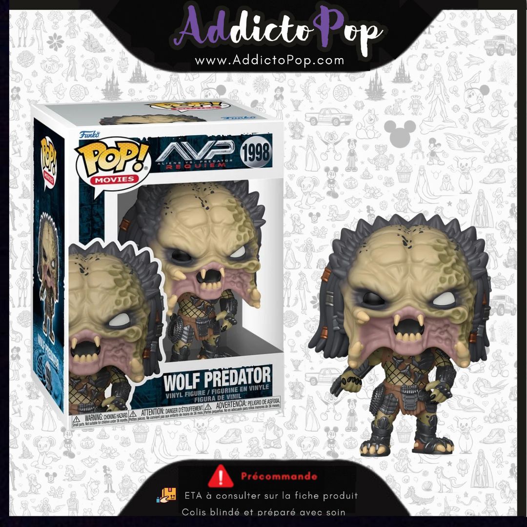 Funko Pop! Aliens Vs. Predator [1998] - Wolf Predator 🕓[ETA:02/2026]