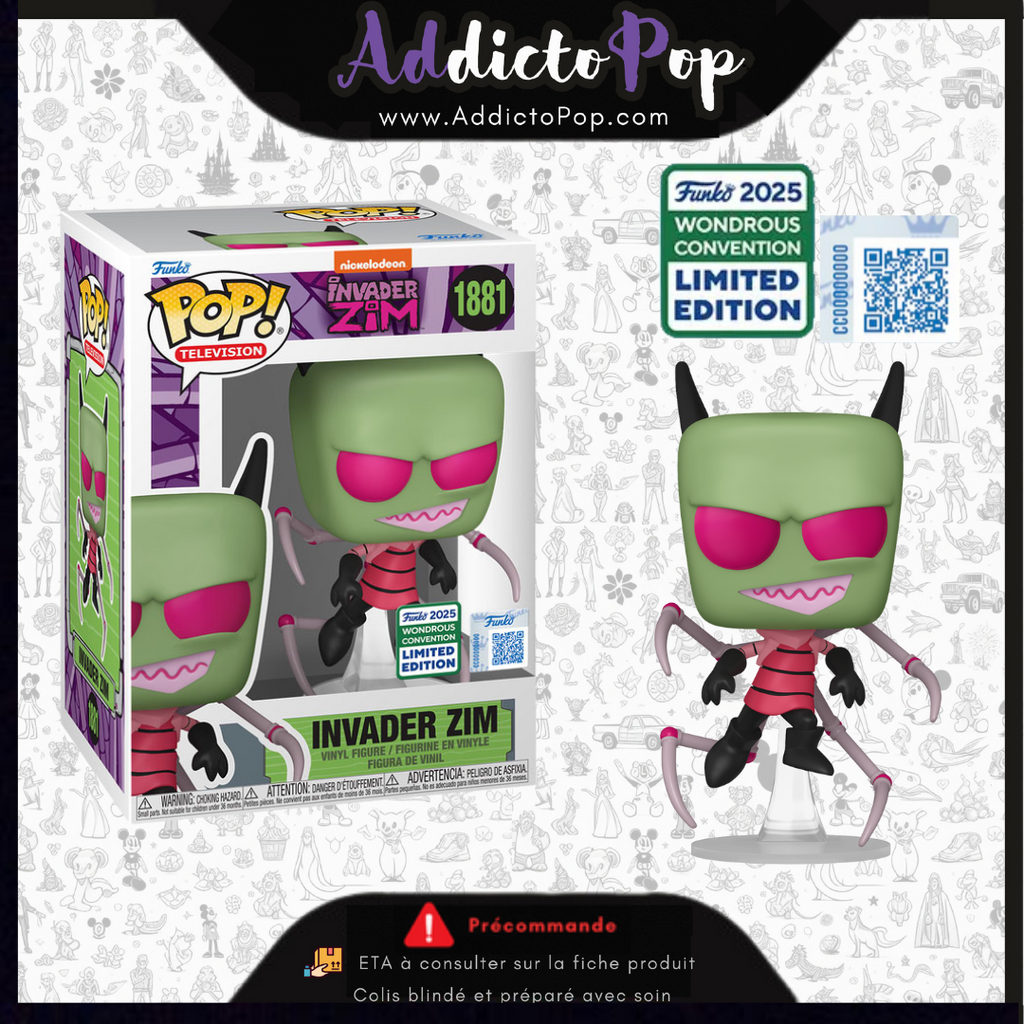 Funko Pop! Invader Zim [1881] - Invader Zim (2025 Wondrous Convention ...