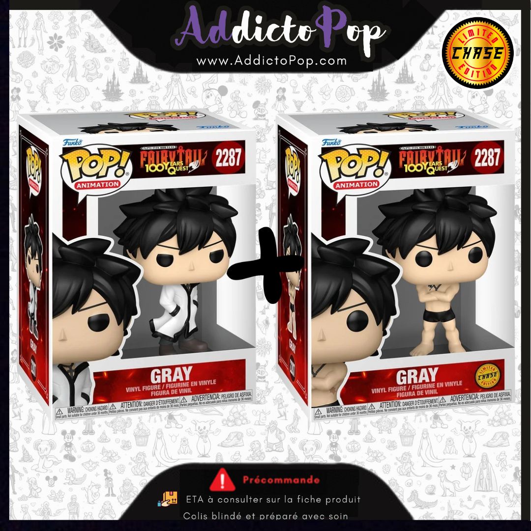 Funko Pop! Fairy Tail (100 Year Quest) [2287] - Gray (Commune + Chase)