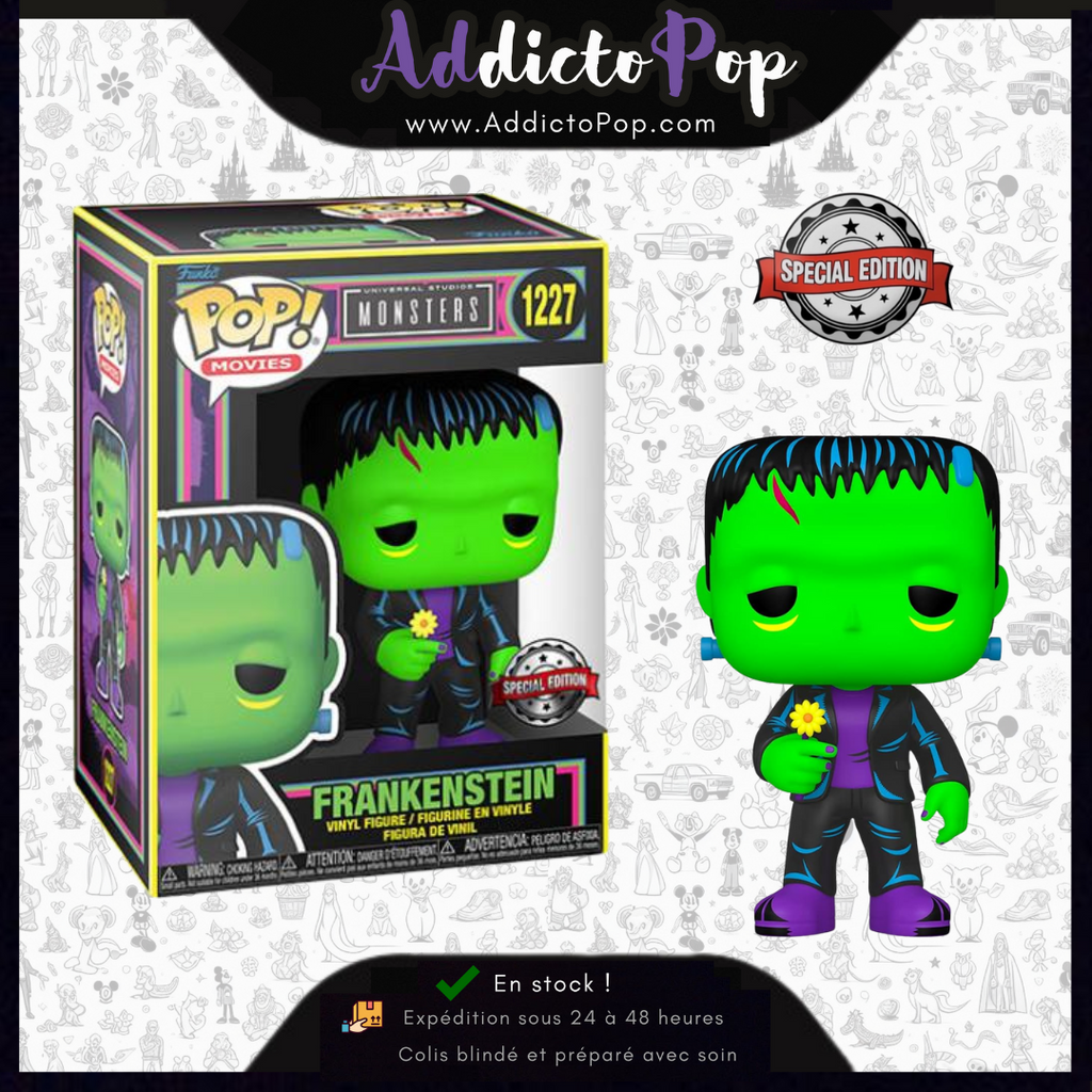 Funko Pop! MONSTERS [1227] - Frankestein (Black Light) (Special Editio ...