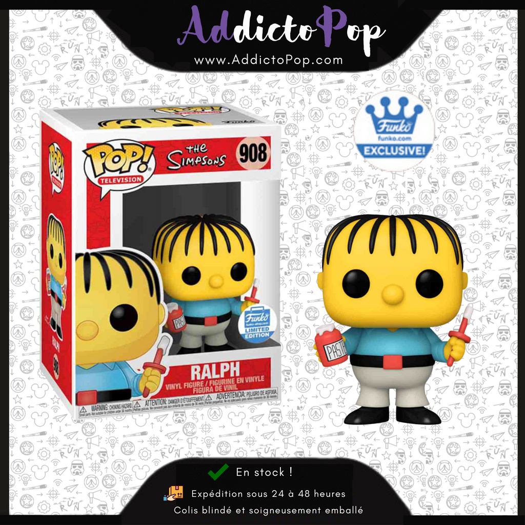 Funko Pop! The Simpsons [908] - Ralph with Glue (Funko Shop Exclusive ...