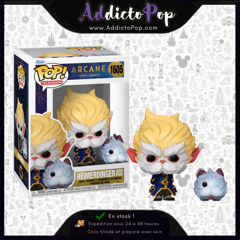 Funko Pop! Arcane (League Of Legends) [1605] - Heimerdinger with Poro ...