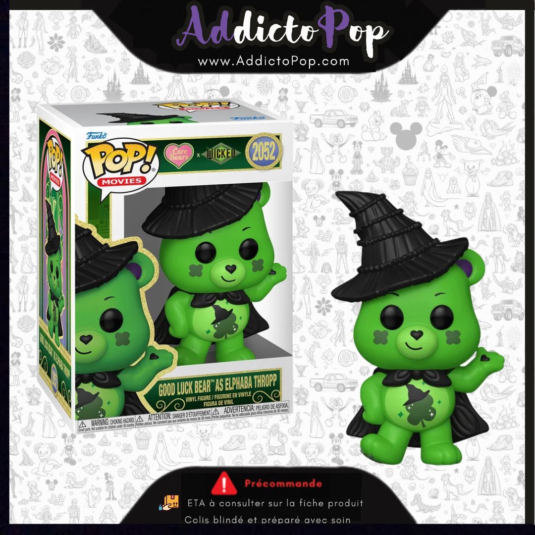 Funko Pop! Wicked X Care Bears [2052] - Good Luck Bear as Elphaba Thro