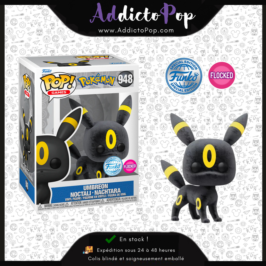 Funko Pop! Pokémon [948] - Noctali (Umbreon/Nachtara) (Flocked) (Speci ...