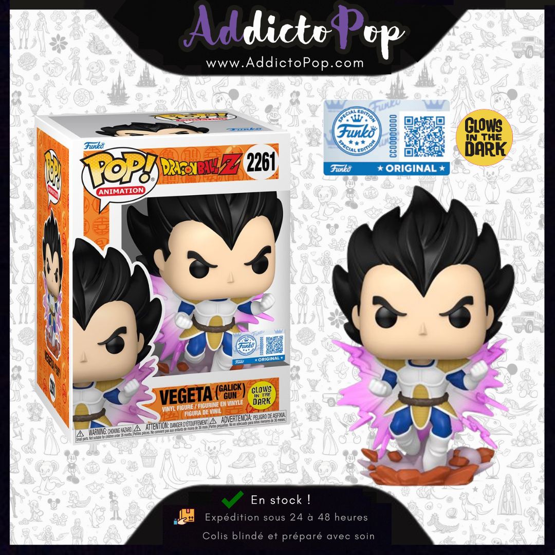 Funko Pop! Dragon Ball Super [2261] - Vegeta (Galick Gun) (GITD) (Spec