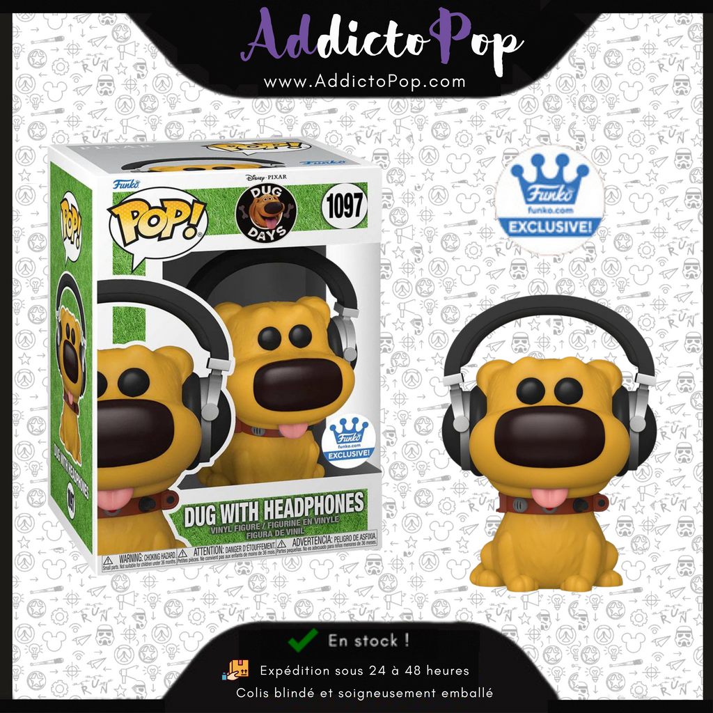 Funko Pop! Disney Dug Days [1097] - Dug with Headphones (Funko Shop Ex ...