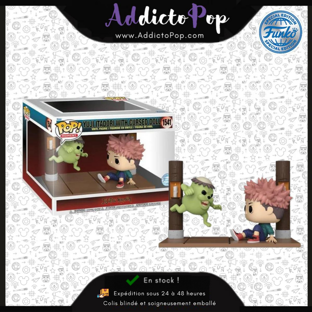 Funko Pop! Jujutsu Kaisen [1541] - Yuji Itadori with Cursed Doll (Spec ...