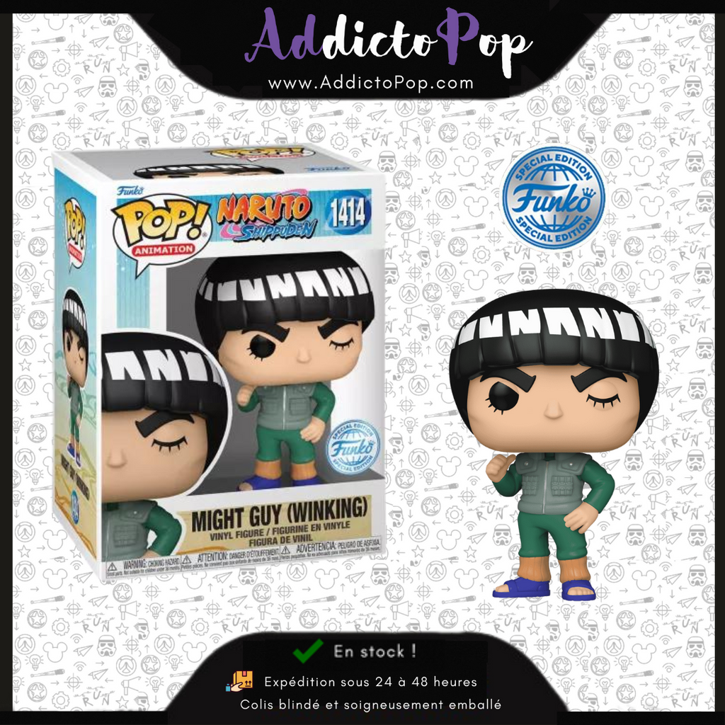 Funko Pop! Naruto Shippuden [1414] - Might Guy (Winking) (Special Edit ...
