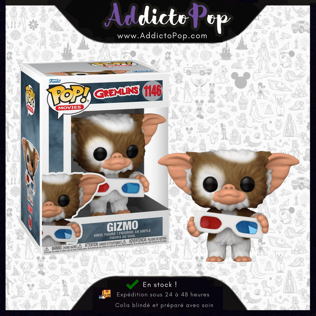Funko Pop! Gremlins [1146] - Gizmo with 3D Glasses – AddictoPop