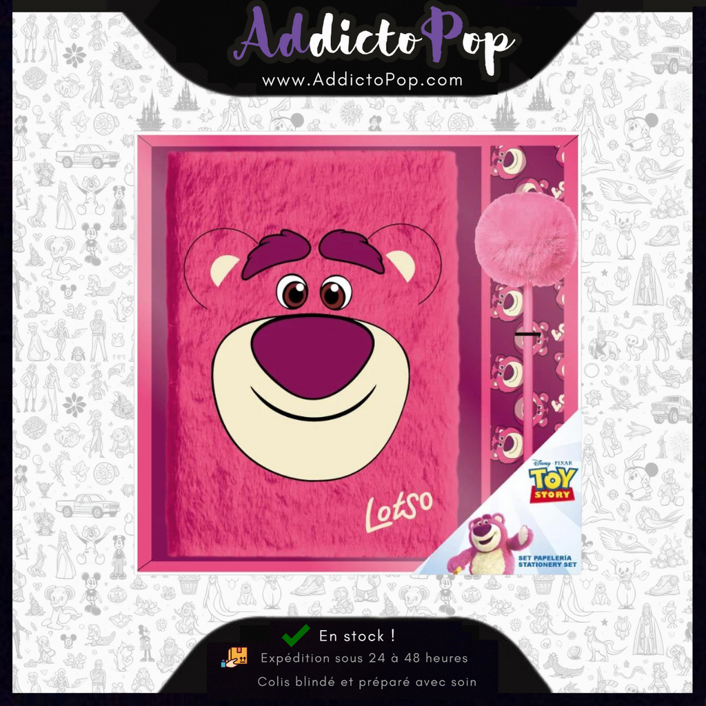 Pack Premium Toy Story - Lotso - Notebook Peluche A5 + Stylo-Bille ...