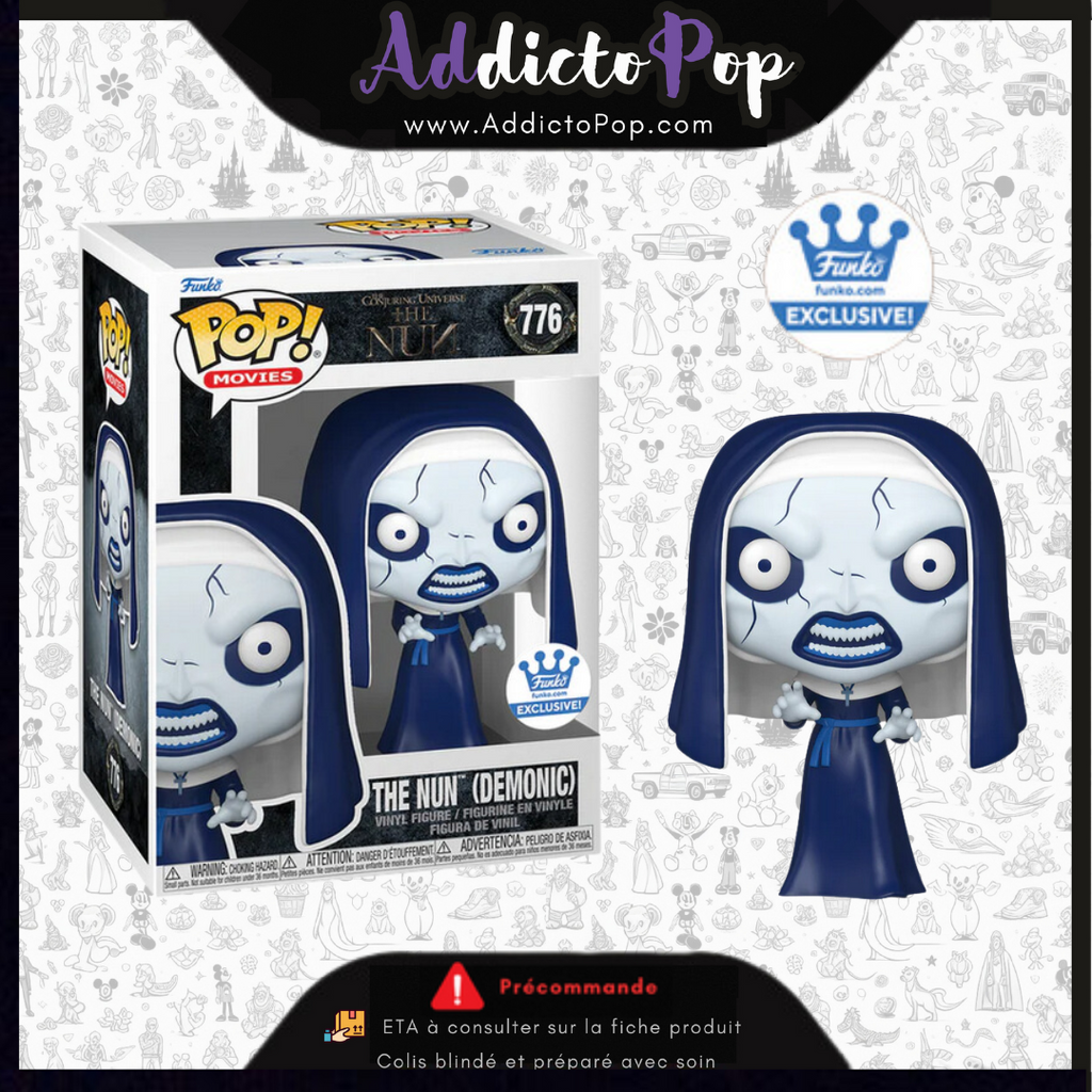 Funko Pop! Conjuring Universe : The Nun [776] - The Nun Demonic (Blue ...