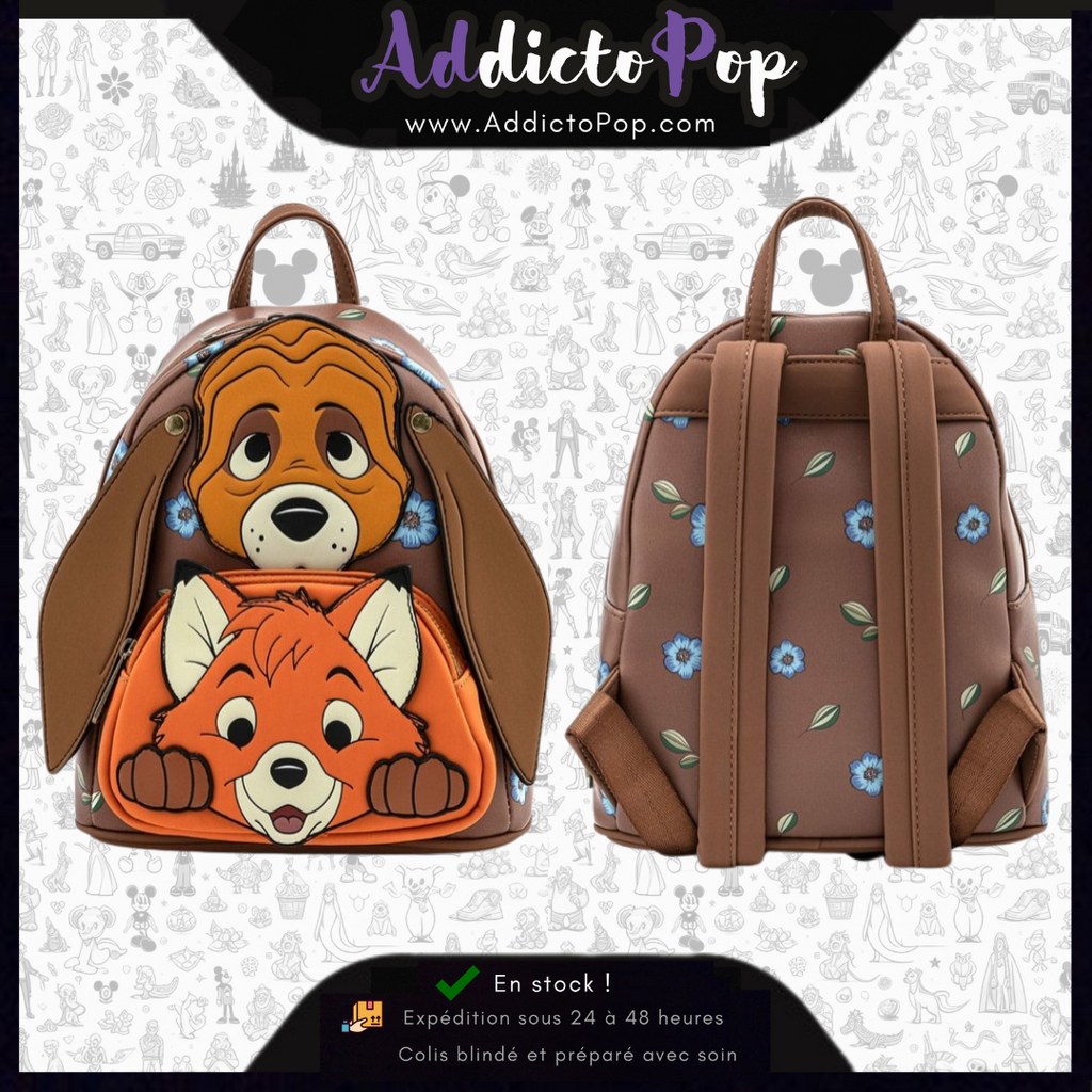 Loungefly Disney Todd & Cooper (Rox & Rouky) '23x26.5x11.5' – AddictoPop