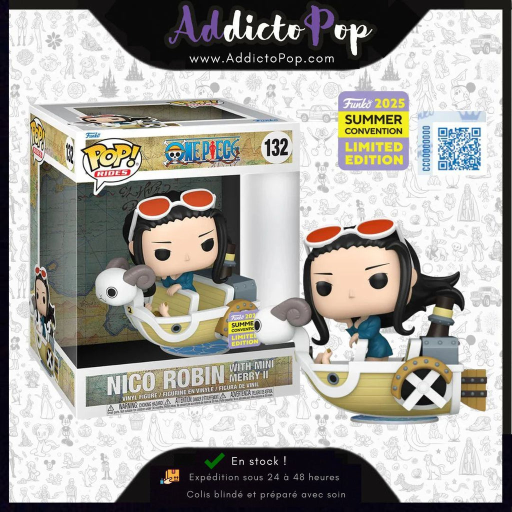 Funko Pop! One Piece [132] - Nico Robin with Mini Merry II (2025 Summe ...