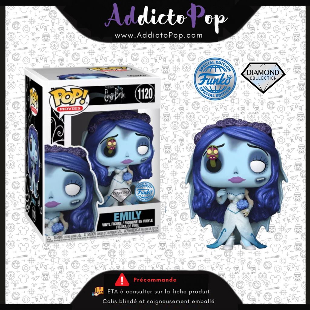 Funko Pop! Corpse Bride [1120] - Emily With Maggot (Diamond, Special E ...
